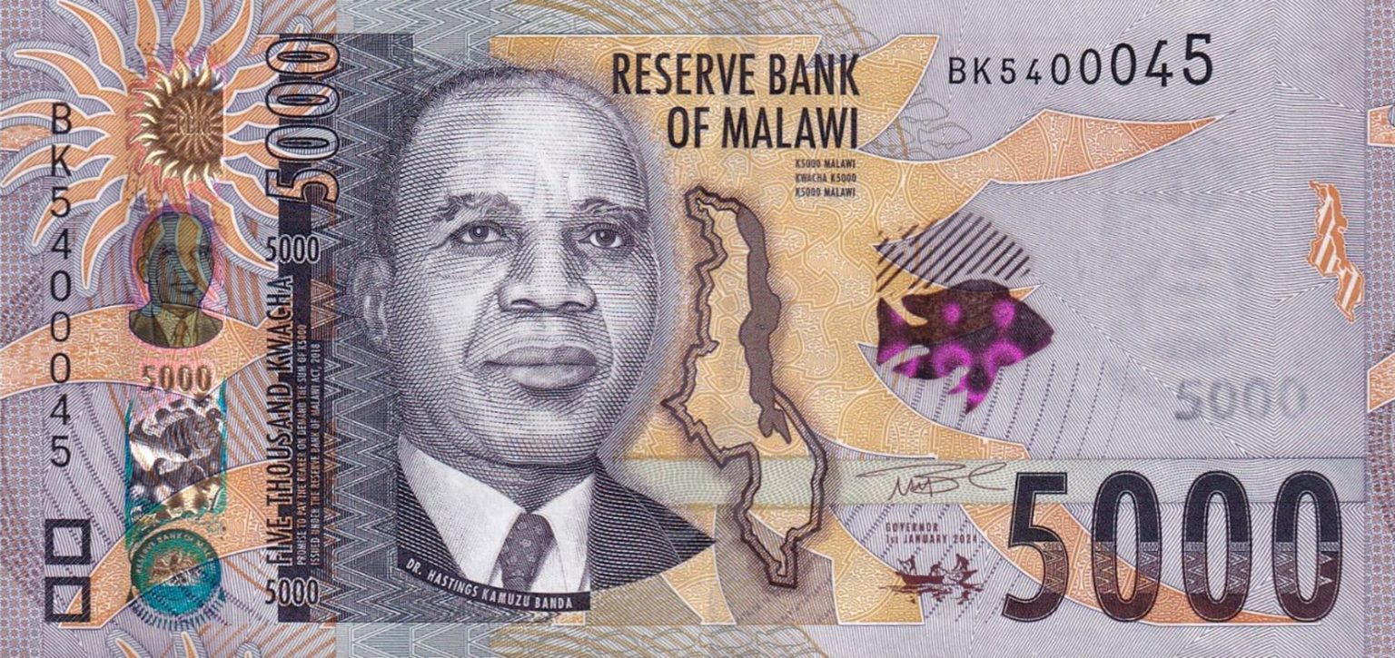 Malawi new date (01.01.2024) 5,000-kwacha note (B165d) confirmed ...