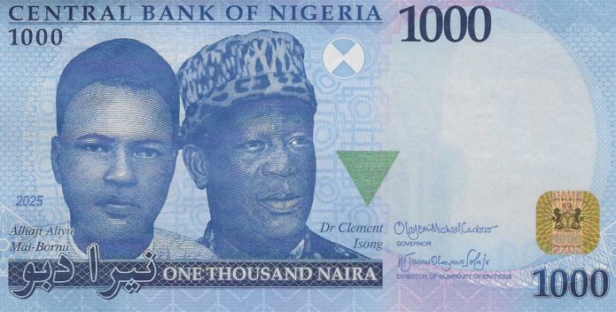 Nigeria new date (2025) 1,000-naira note (B246f) confirmed – BanknoteNews