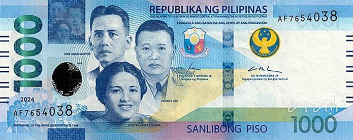 Philippines new 1,000-peso note (B1103.5a) confirmed – BanknoteNews