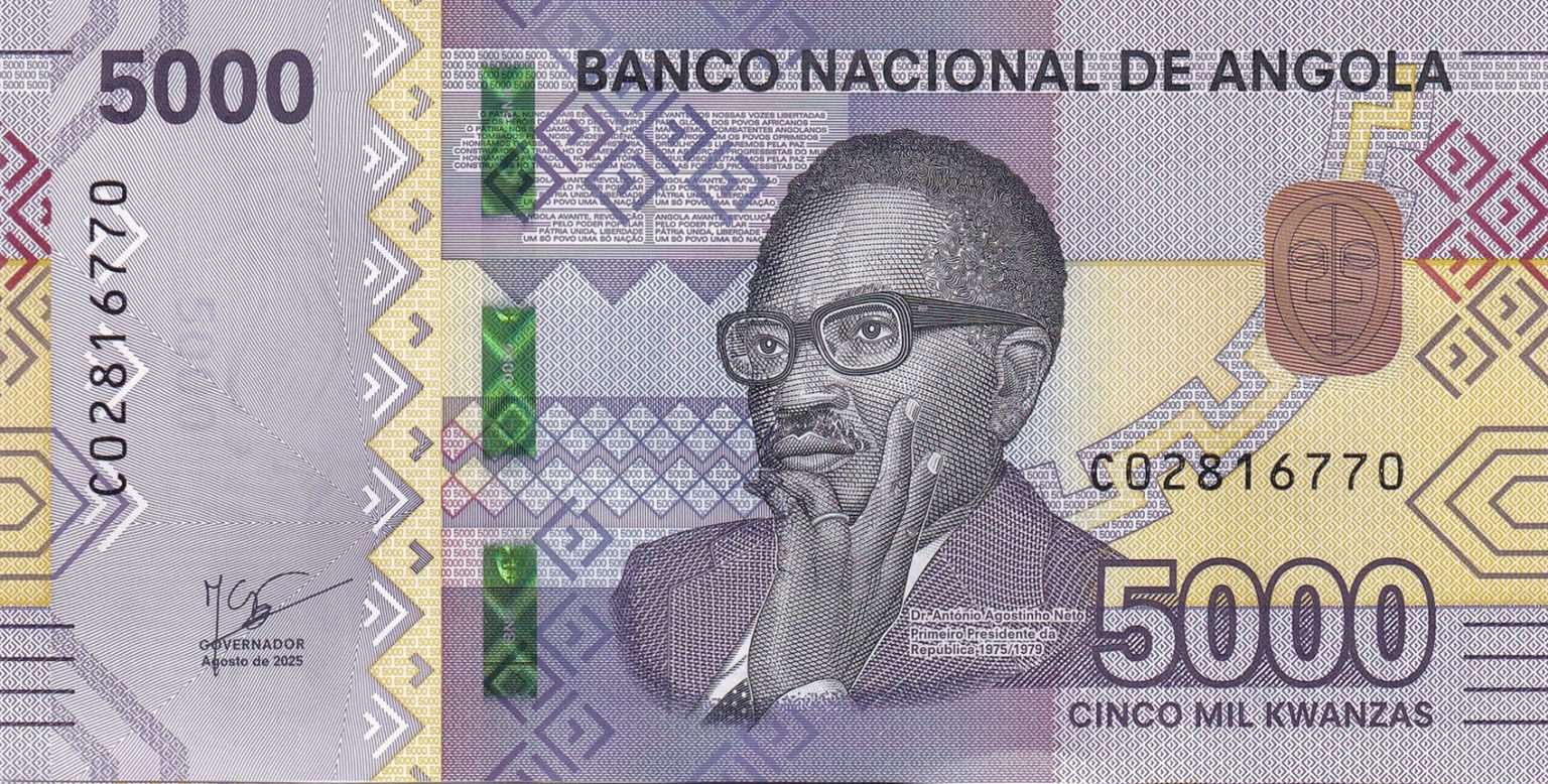 Angola new date (00.08.2025) 5,000-kwanza note (B561c) confirmed – BanknoteNews