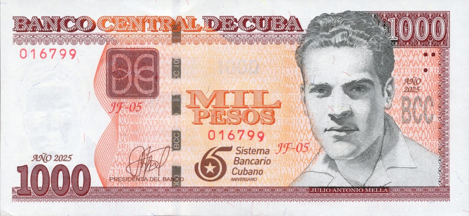 Cuba new commemorative 1,000-peso note (B920a) confirmed – BanknoteNews
