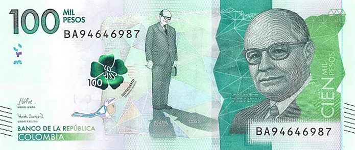Colombia new date (23.07.2024) 100,000-peso note (B998h) confirmed ...