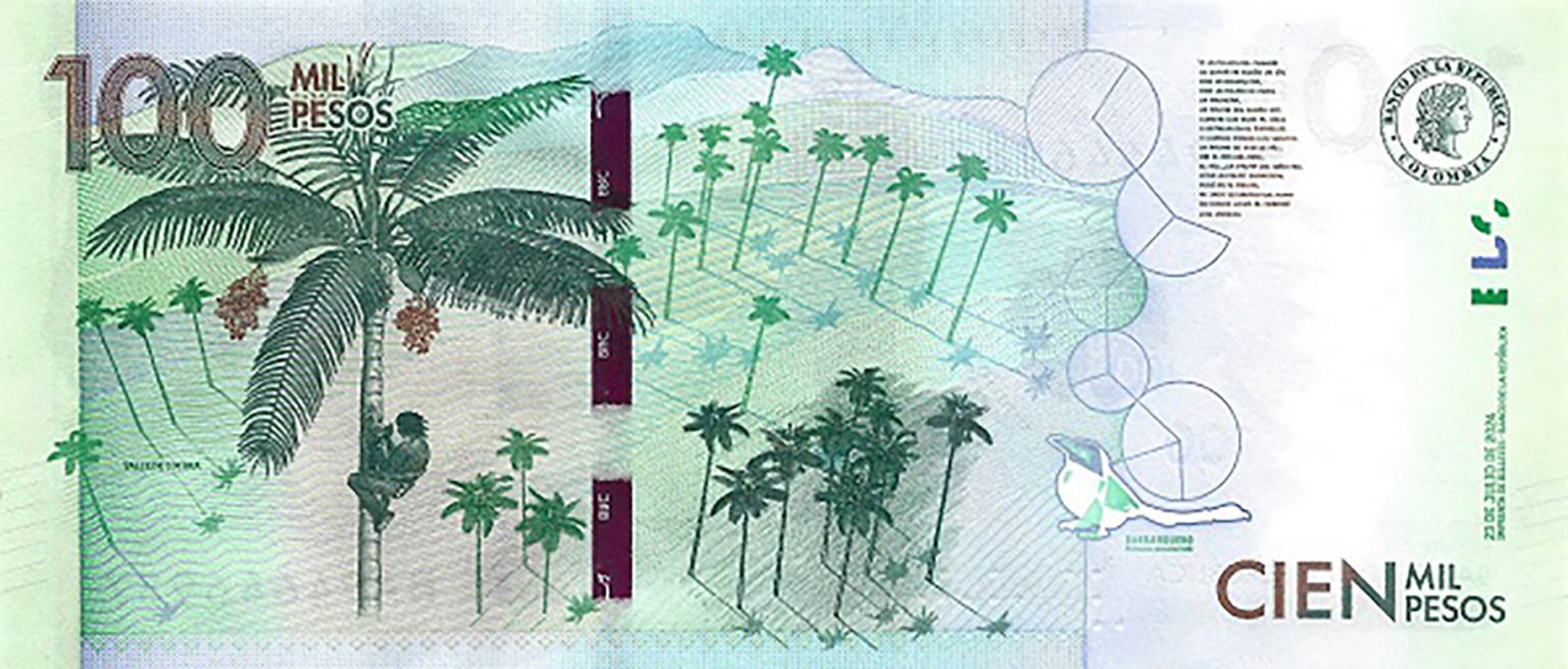 Colombia new date (23.07.2024) 100,000-peso note (B998h) confirmed ...
