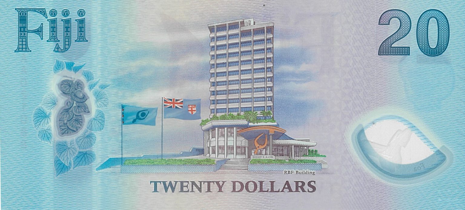Fiji new polymer 20-dollar note (B536a) reported for introduction 02.01 ...